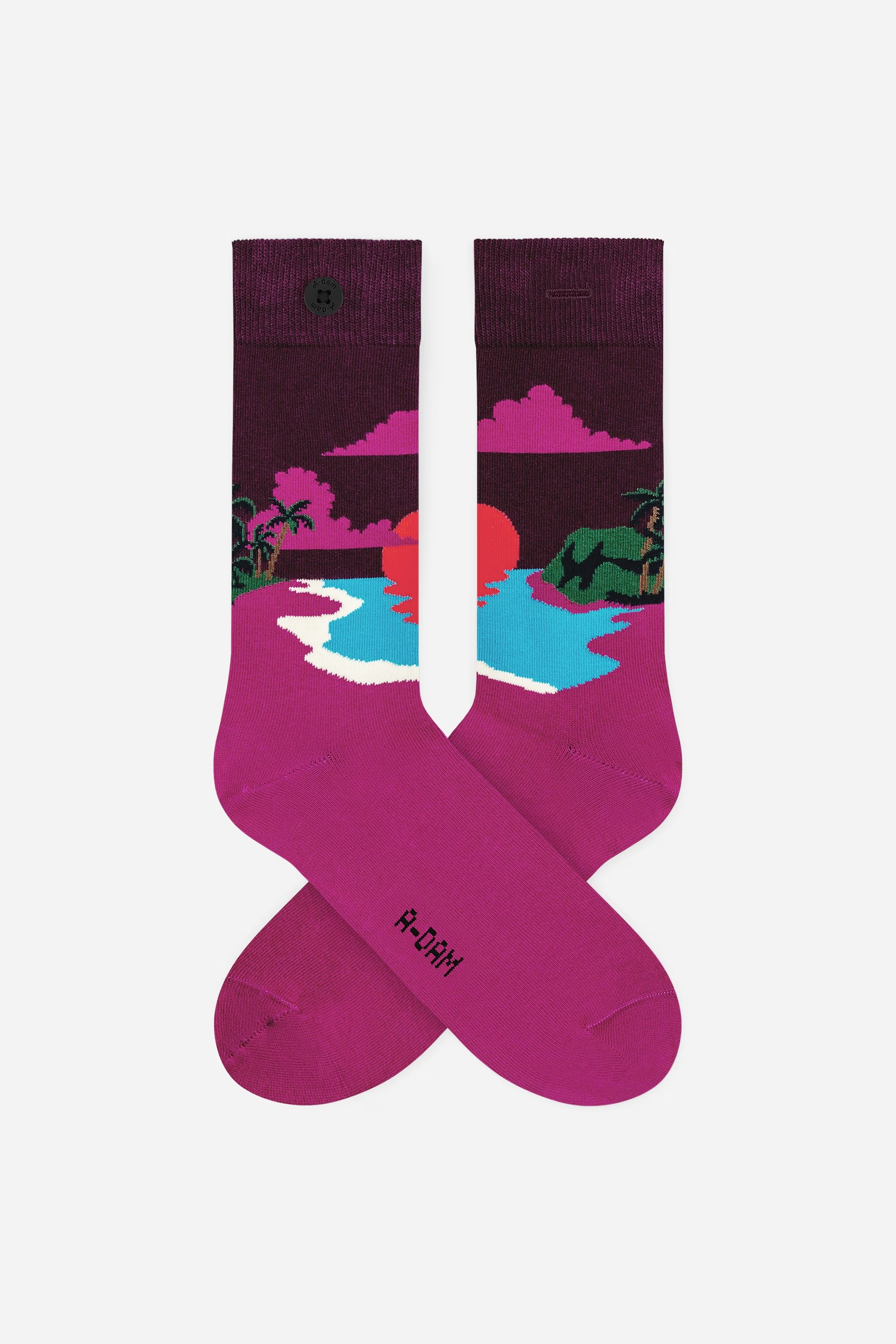 A-dam Socken Casual Sunset Rot | Loveco