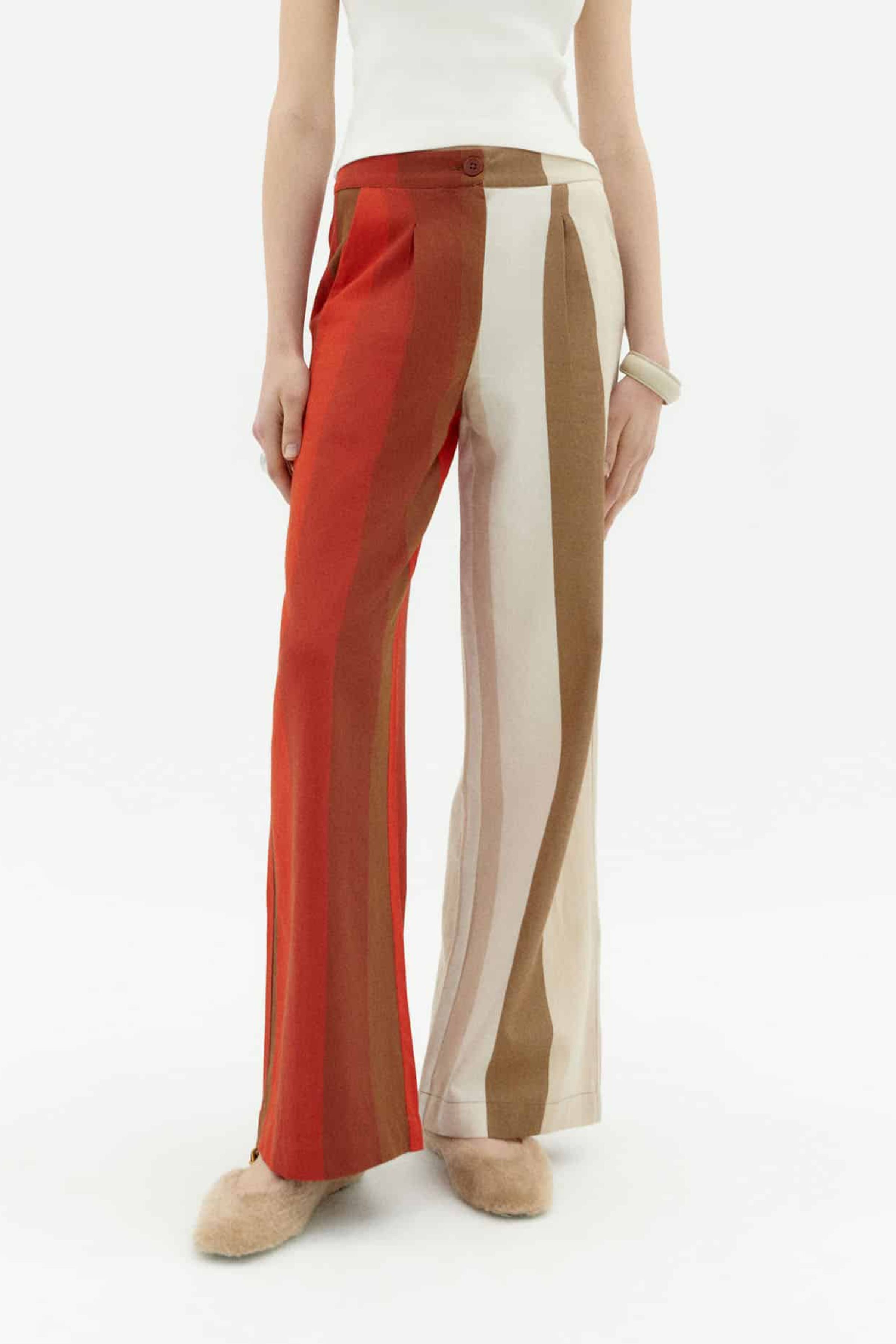 Thinking MU Hose Manolita Stripes Braun | Loveco