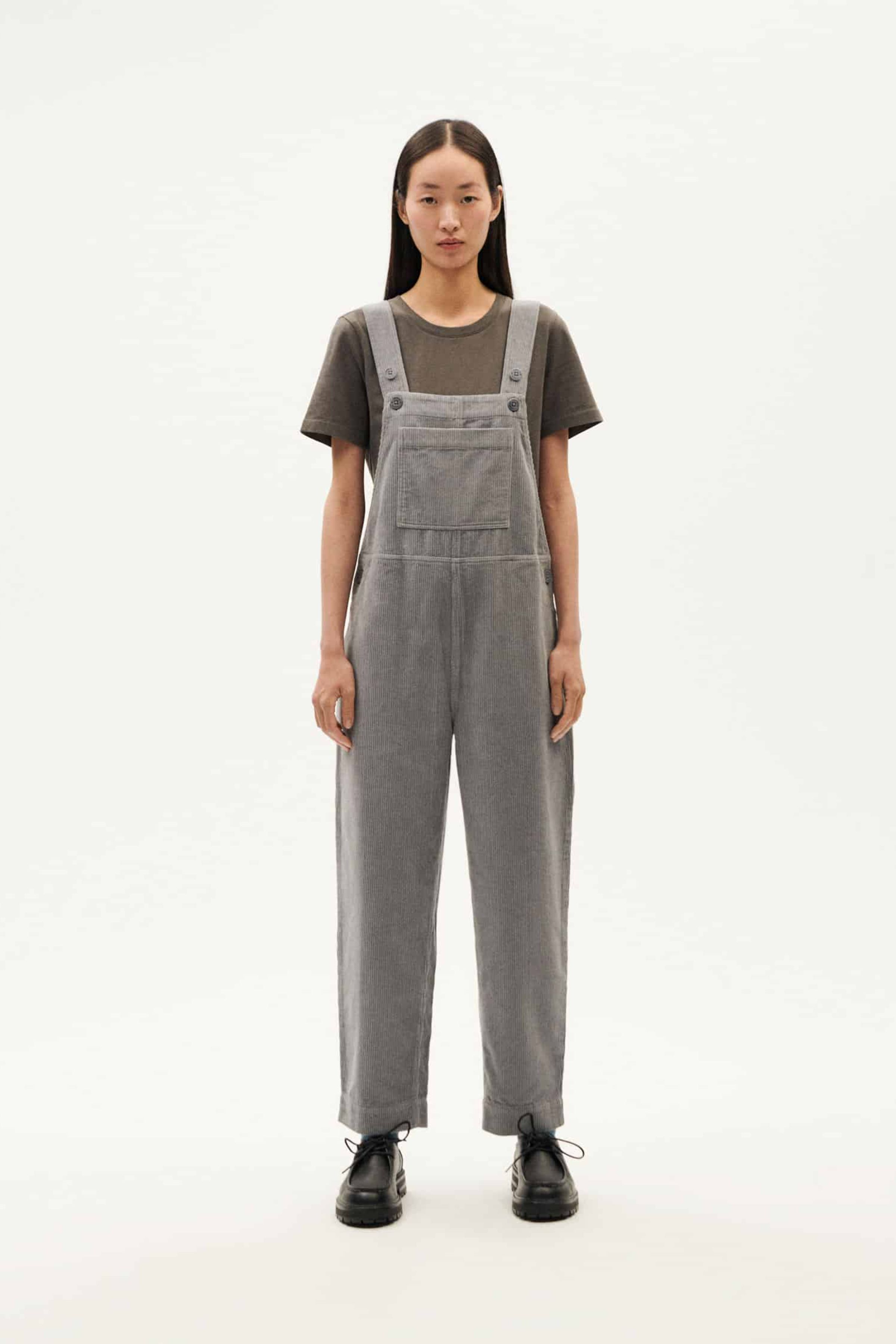 Thinking MU Jumpsuit Luz Cord Grau | Loveco
