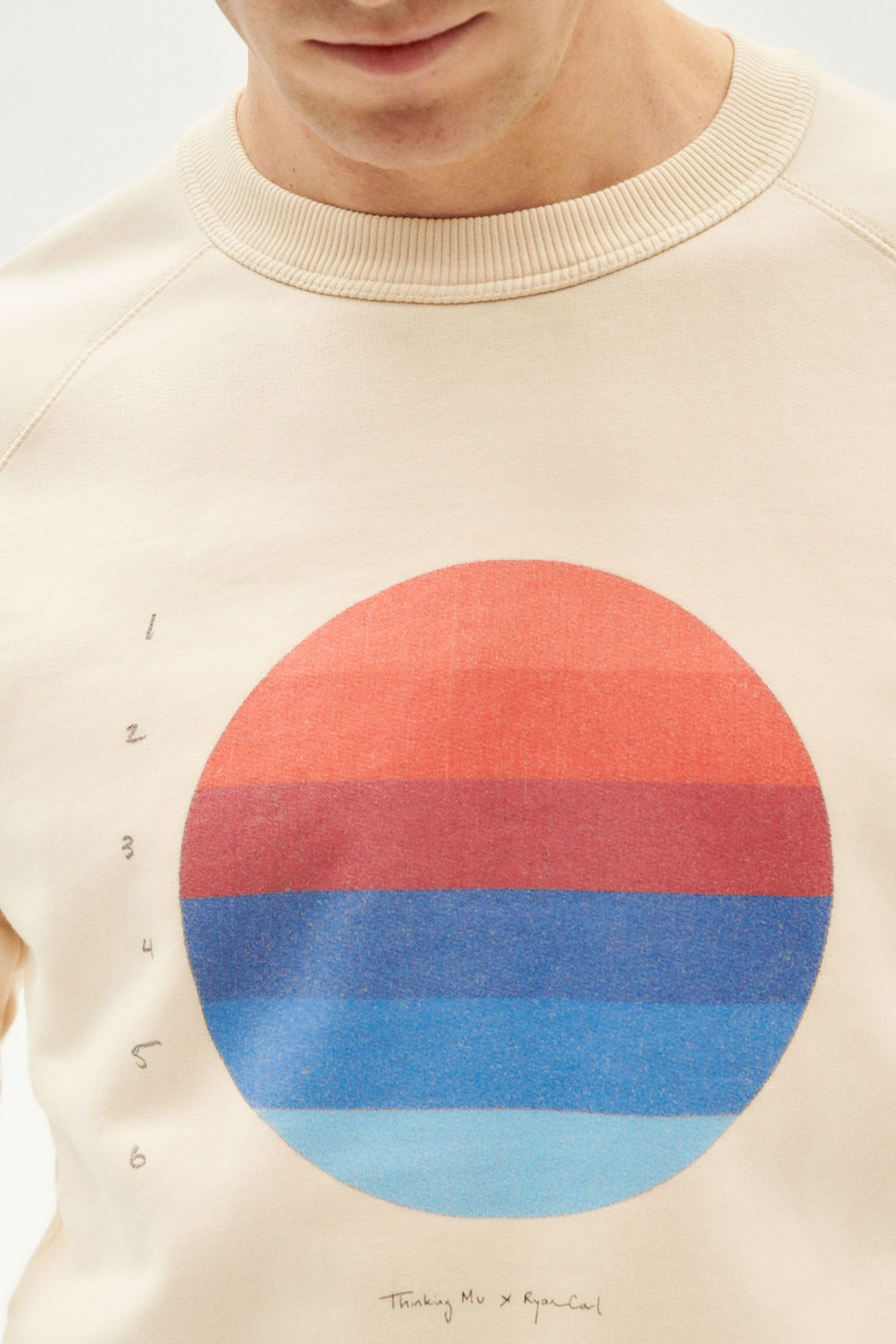 Thinking MU Sweatshirt Horizon Off White | Loveco