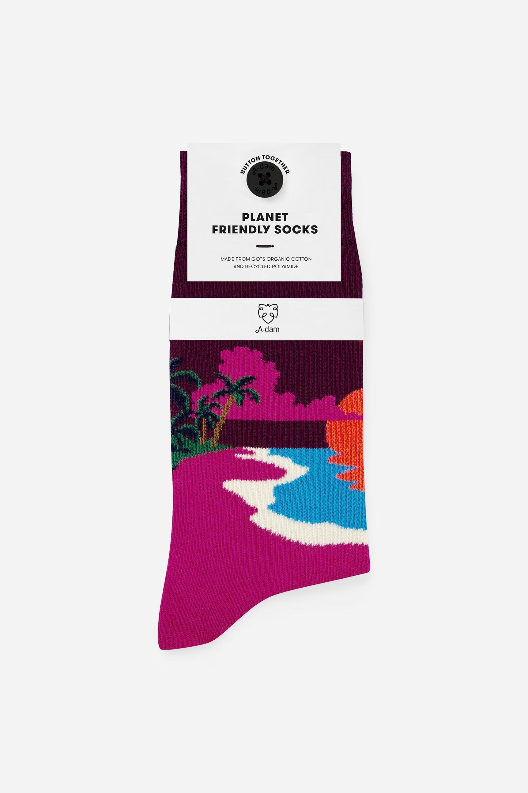 A-dam Socken Casual Sunset Rot | Loveco